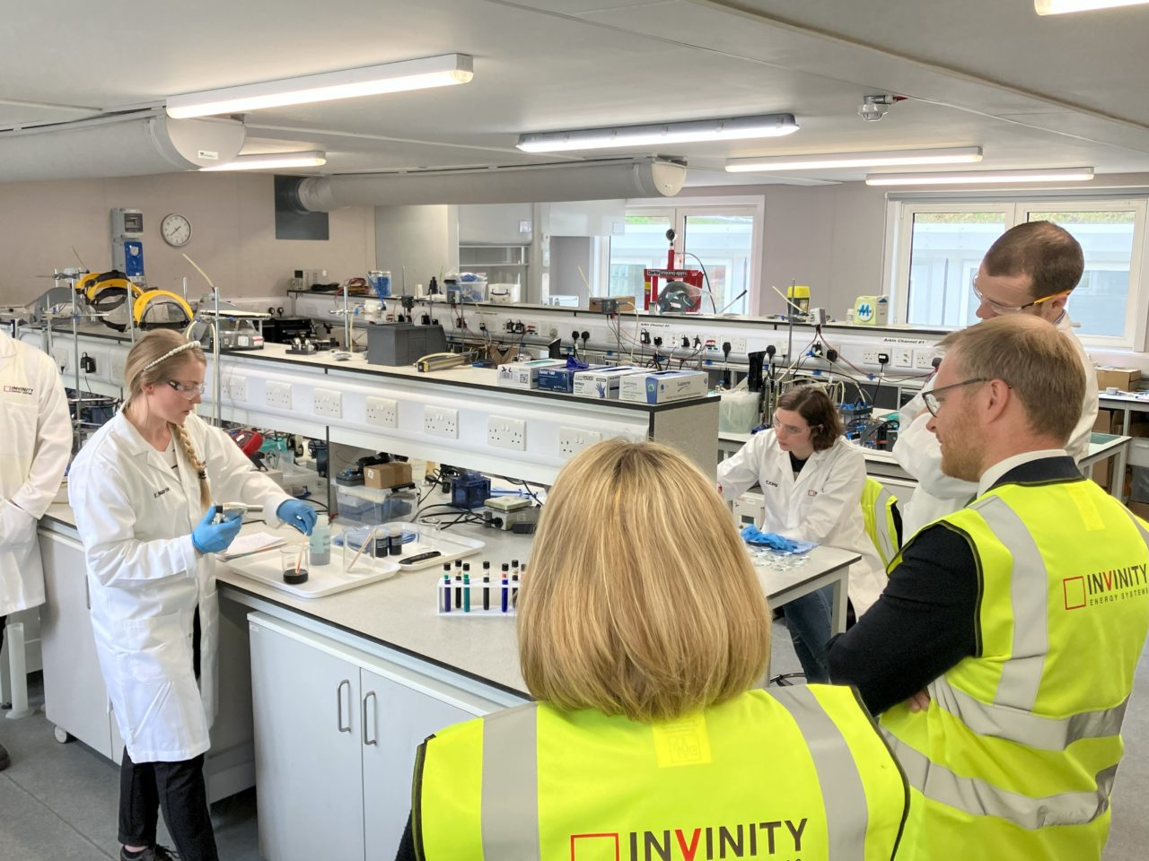 UK Energy Minister Tours Invinity Bathgate Factory / Invinity